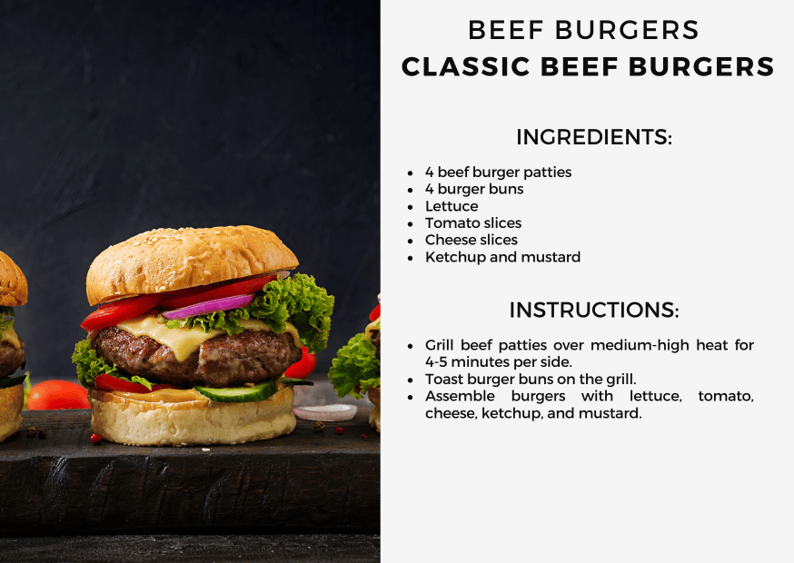 Classic Beef Burgers